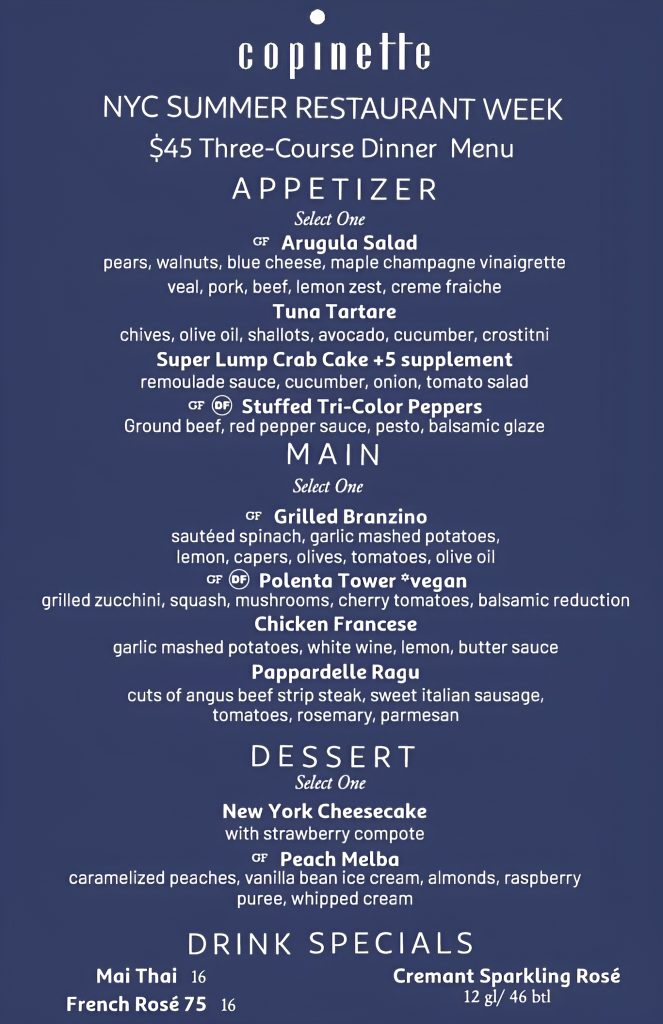 Copinette | American Restaurant & Bar | Midtown East, New York City